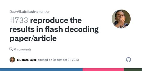 Reproduce The Results In Flash Decoding Paperarticle · Issue 733