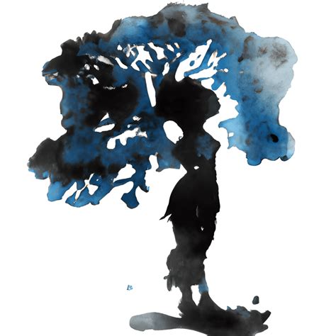 Happy Abstract Woman Under Tree Creative Fabrica