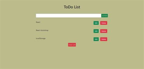 Todo List With React Website Link Eidivxjv Repo Link