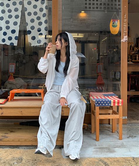 데일리쥬 엔비어 와이드 밴딩 팬츠