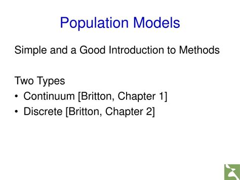 Ppt Population Modeling Powerpoint Presentation Free Download Id