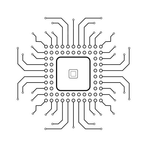 Premium Vector Vector Illustration Of Linear Microcircuit