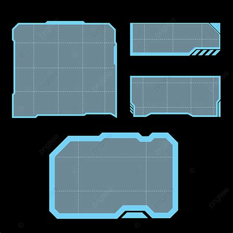 Future Hud Vector Hd Images Hud Border Frame Future Control Panel Frame Circle Target PNG