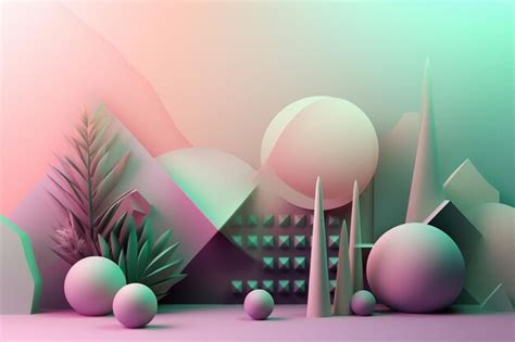 Premium Photo Creative Abstract Minimal Background Composition With Realistic 3d Objects
