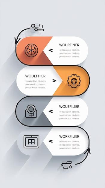 Minimal Business Infographic Design Template With Four Options Or Steps