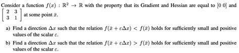 Solved Consider A Function F X R R With The Property That Chegg Com