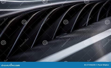 Black Carbon Aerodynamic Tuning Parts Cfrp Structure Stock Illustration Illustration Of Flow