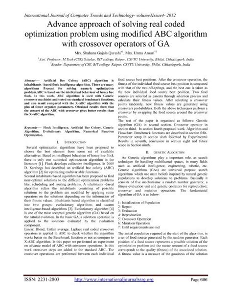 Advance Approach Of Solving Real Coded Optimization Problem Using