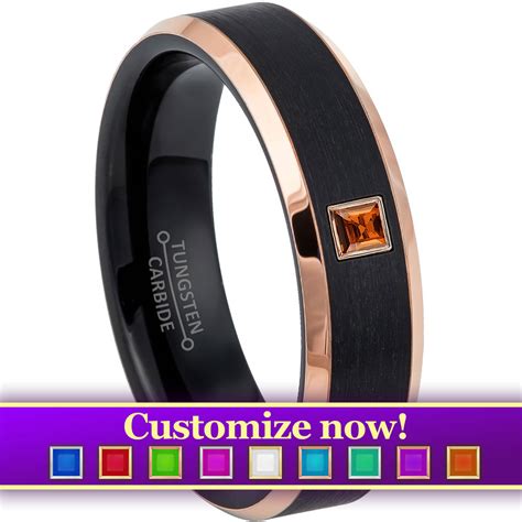 Tungsten Birthstone Rings – Jewelry Avalanche