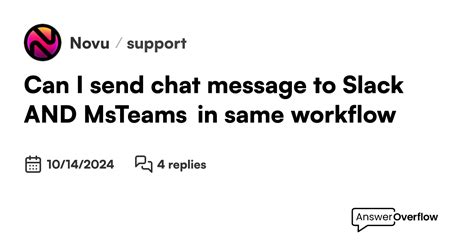 Can I Send Chat Message To Slack And Msteams In Same Workflow Novu