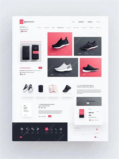 A Creative Uiux Template Design For An Ecommerce Website Premium Ai
