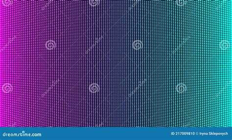 Lcd Screen Texture Led Digital Videowall Vector Illustration Stock