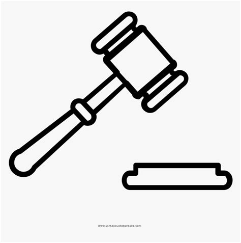 Clip Art Mallet Judge Painting Transprent Gavel Drawing Png Transparent Png Kindpng