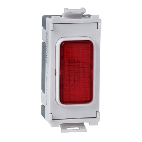 1 Gang Red Neon Grid Indicator Grid Module 240v Schneider