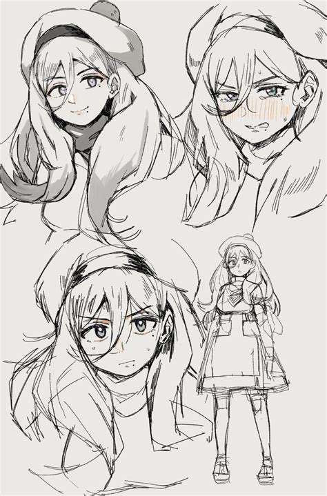 Safebooru 1girl Bangs Beret Blue Eyes Blush Breasts Clenched Teeth