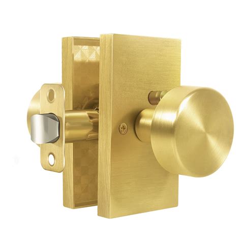 Brushed Gold Door Knobs Interiorprivacy Door Knob With Lock Modern