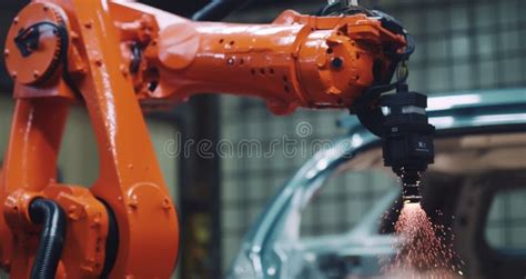 Modern Machinery In The Factory Works With Automated Robotic Arms Generated By Ai Stock Image