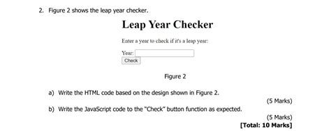 Solved 2 Figure 2 Shows The Leap Year Checker Solutioninn