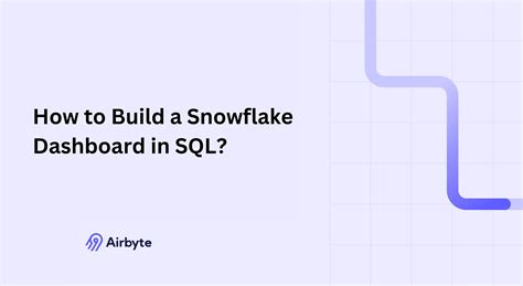How To Build A Snowflake Dashboard In Sql An Ultimate Guide Airbyte