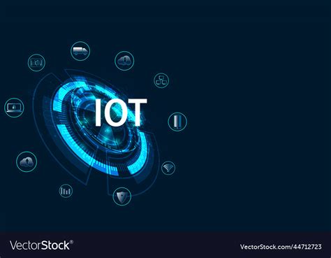 Abstract Iot Internet Of Things Concepts Vector Image