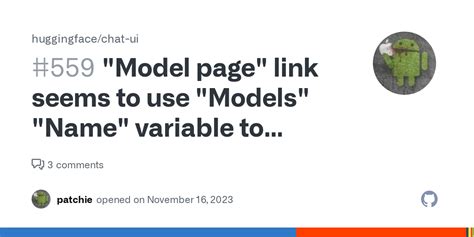 Model Page Link Seems To Use Models Name Variable To Generate The