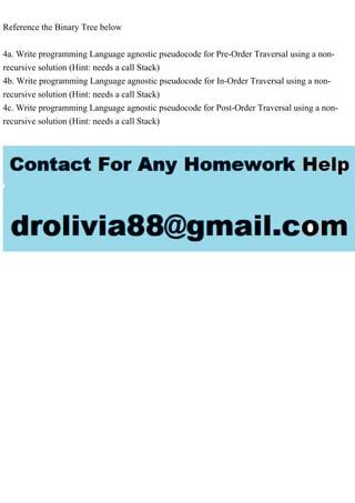 Reference The Binary Tree Below 4a Write Programming Language A Pdf