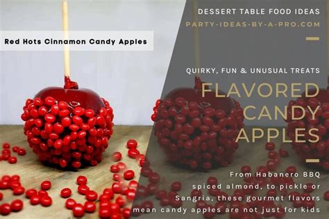 By A Pro Flavored Candy Apples Unusual Dessert Table Food