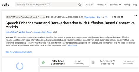 Speech Enhancement And Dereverberation With Diffusion Based Generative Models