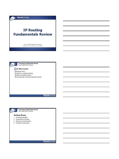 02 Ip Routing Fundamentals Review Pdf Routing Router Computing