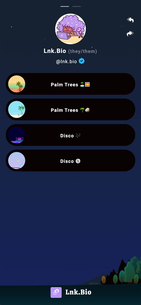 Forest 🌳 Linkinbio Template For Lnk Bio Pages
