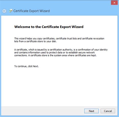 How To Export A Public Certificate