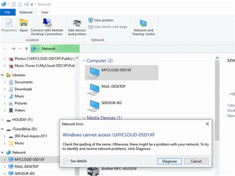 Help Windows Cannot Access Mycloud My Cloud Home Single Bay Wd Community