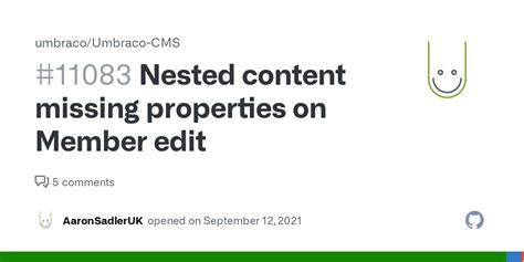 Nested Content Missing Properties On Member Edit · Issue 11083 · Umbracoumbraco Cms · Github