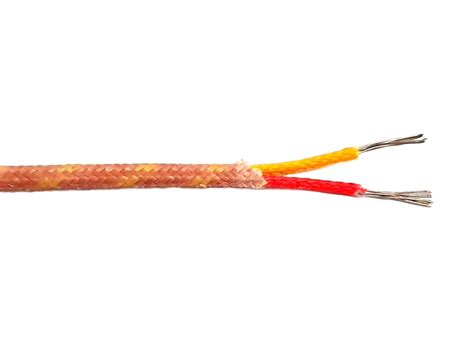 K Type Thermocouple Grade Cable Fibreglass Insulated Stainless Steel