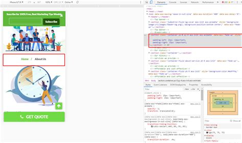 Html Showing Unwanted Space On The Right Side Of A Page In Mobile