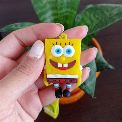 قیمت و خرید جاکلیدی مدل سیلیکونی طرح باب اسفنجی و پاتریک بسته 2 عددی