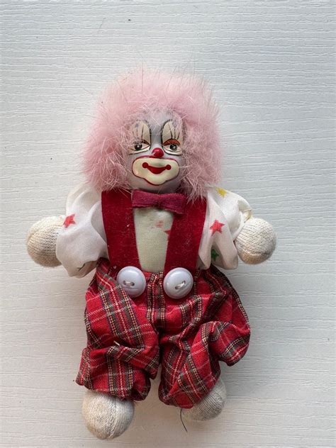 Vintage Porcelain Clown Doll Vintage Clown Doll Porcelain Clown