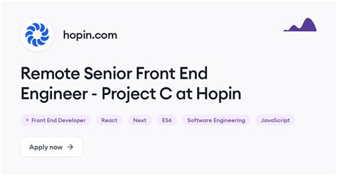 😀 Hopin Is Hiring A Remote Senior Front End Engineer Project C R