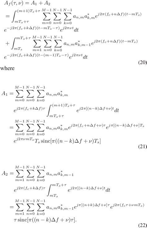 Figure 3 From On Otfs And Ofdm Radar Signal Design Based On The Ambiguity Function Analysis