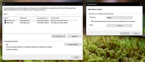 Defragment And Optimize Drives Not Running Scheduled Optimization Windows Forums