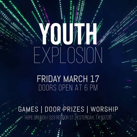 Youth Explosion Template Postermywall