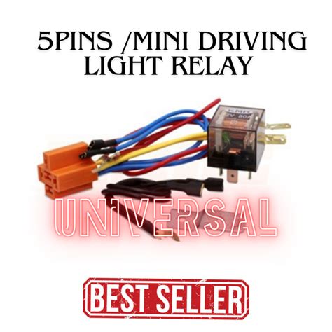HONDA DIO MOTORCYCLE HORN LED RELAY KMN UNIVERSAL PIN MINI DRIVING LIGHT RELAY Original