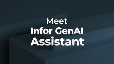 Get Instant Answers With Infor Genai Assistant