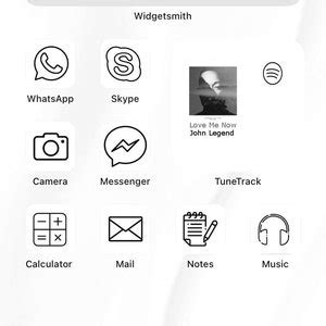 Ios App Icons White And Light Grey Minimalist Line Design Aesthetic Ios Icon Pack
