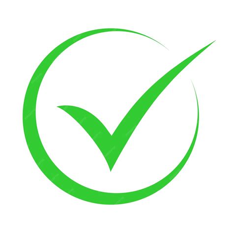 Premium Vector Green Check Mark Circle Vector Icon Simple Checkmark