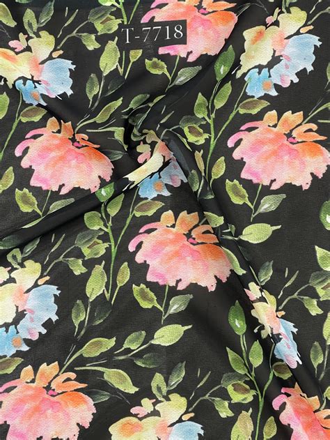 New Georgette Florals Summer Cool Prints The Wardrobe Fabrics