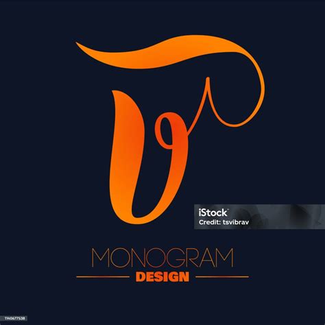 대문자 V 서 예 모노 그램 디자인 0명에 대한 스톡 벡터 아트 및 기타 이미지 0명 광고 그라데이션 Istock