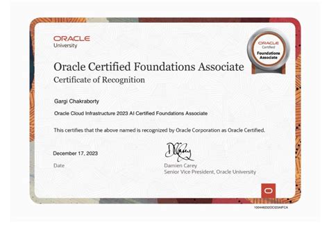 Gargi Chakraborty On Linkedin Oracle Oraclecertified