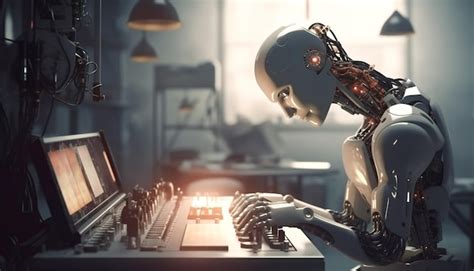 Human Head With Neural Network Premium Ai Generated Image