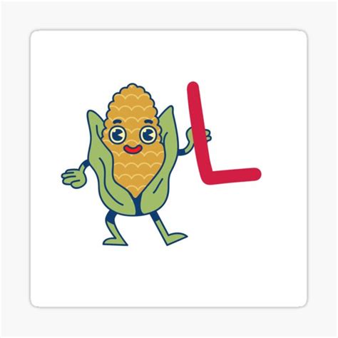 Corn L Sticker For Sale By Kaitymolito Redbubble